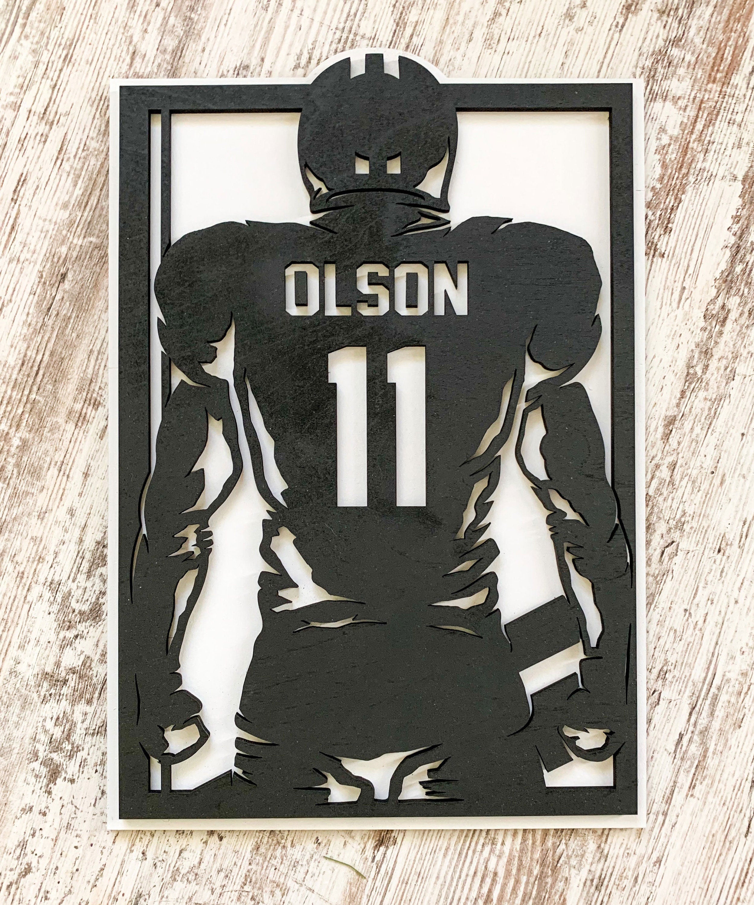 Personalized Football Player Sign High School Senior or Football Coach ...